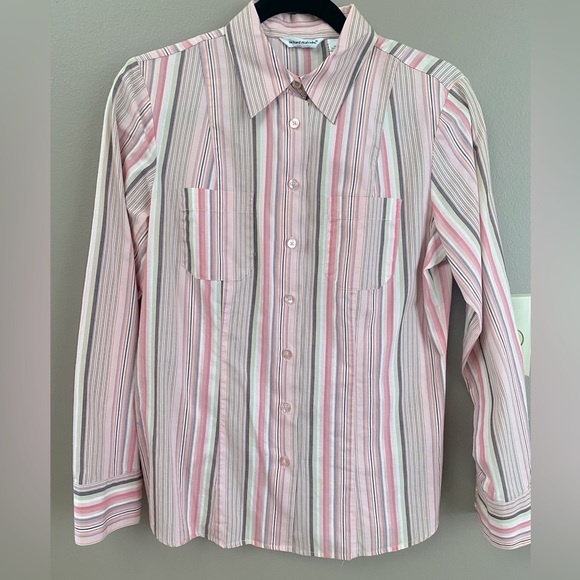 Richard Malcolm | Tops | Richard Malcolm Pink Striped Button Down Shirt ...